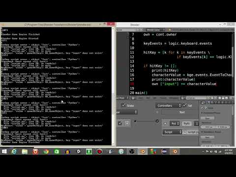 UPBGE - Getting & Typing Input From All Keys Python