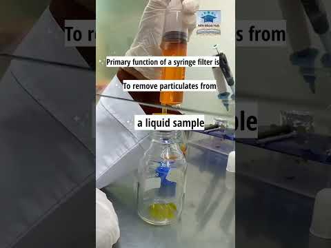 what's the purpose of Syringe 💉 filtration#arhmicrohub#shorts