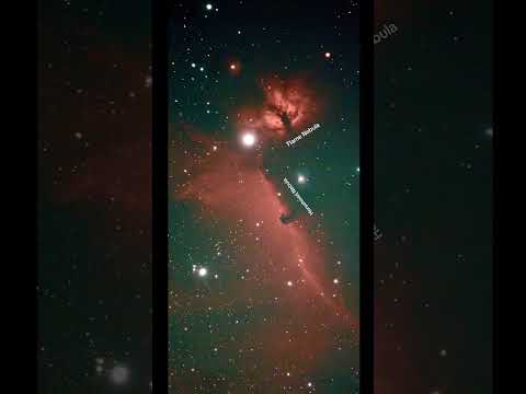 The Horsehead Nebula & Flame Nebula Evoguide 50mm #telescope #space #astronomia #astronomia #espacio
