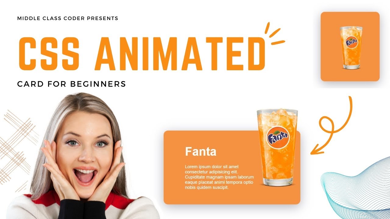 Animated CSS card | Middle class coder | Front-end development