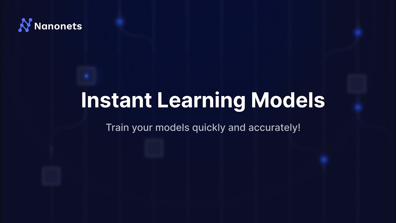 Nanonets Instant Learning Models