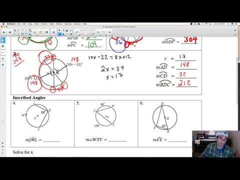 Practice with Central and Inscribed Angles