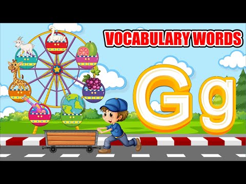 Words That Start with G | 7 Words That Start with Letter G for Toddlers | Kids Learning Videos