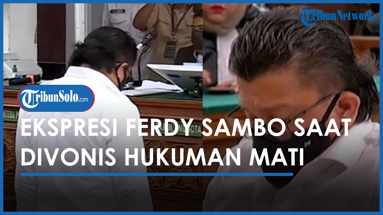 Ekspresi Ferdy Sambo saat Divonis Hukuman Mati, Sempat Tertunduk Lemas - Tribun Video