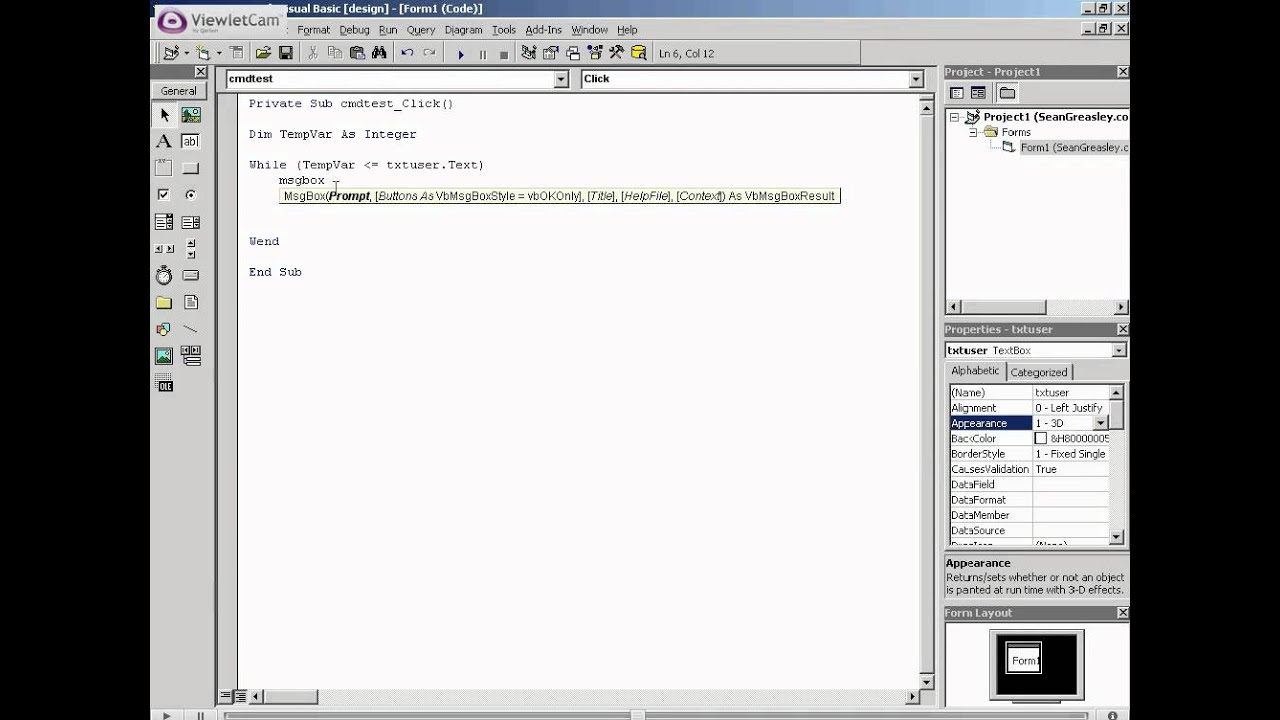 Visual Basic (VB) Tutorial - 3.1 - While Loops [TutorialGenius.com]