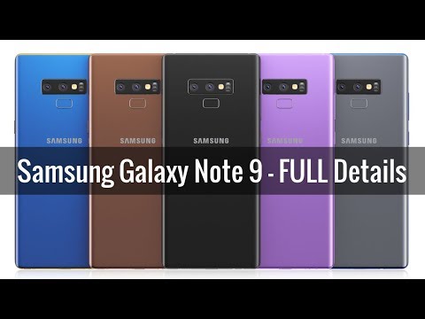 Samsung Galaxy Note 9 - Release Date + Design + Specs (Full Details)