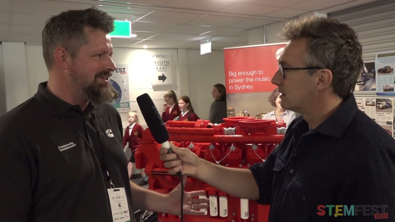 STEMFest 2023 - Dallas Campbell interviews Cummins Engineering