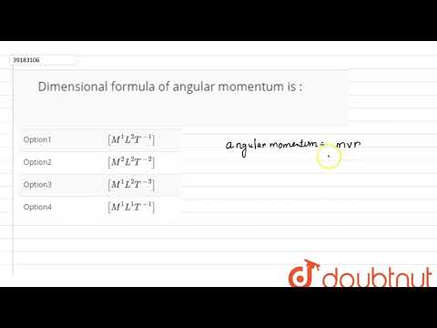 Dimensional formula of angular momentum is :