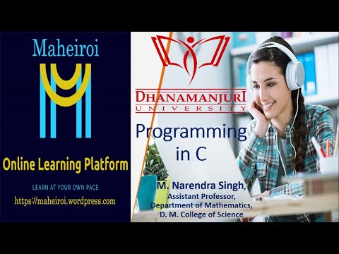 Programming in C, Lesson 3 Video 1