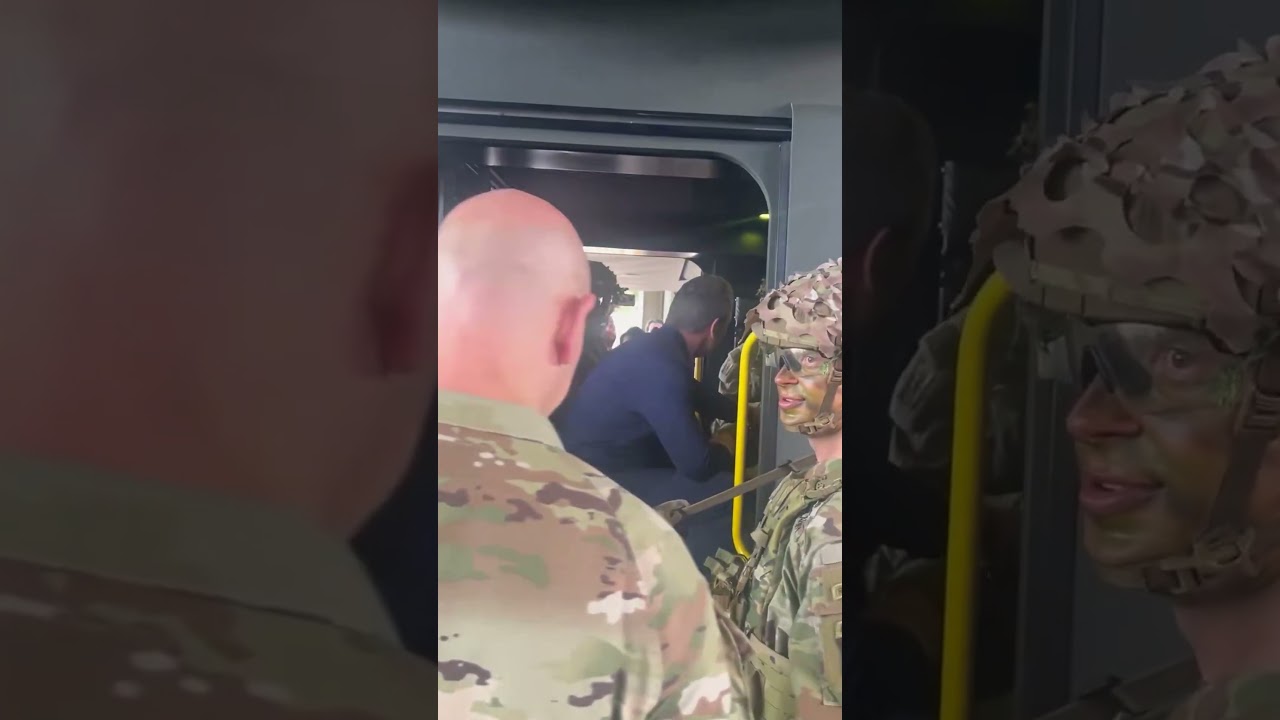Behind the Scenes With Pete Hegseth at Air Assault Reenlistment Ceremony #shorts