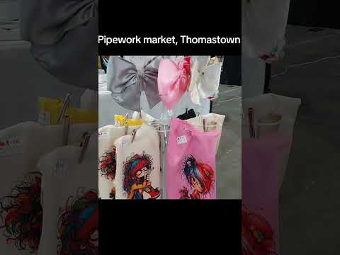 Our first market, Pipework Market Thomas #handmadeseller #hairaccessories #market
