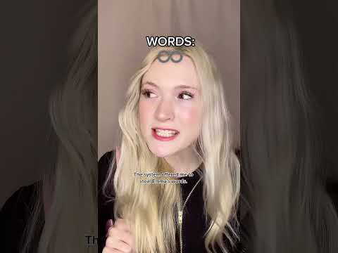 #pov You only get a certain amount of words, but she got an option to take someone else’s words...