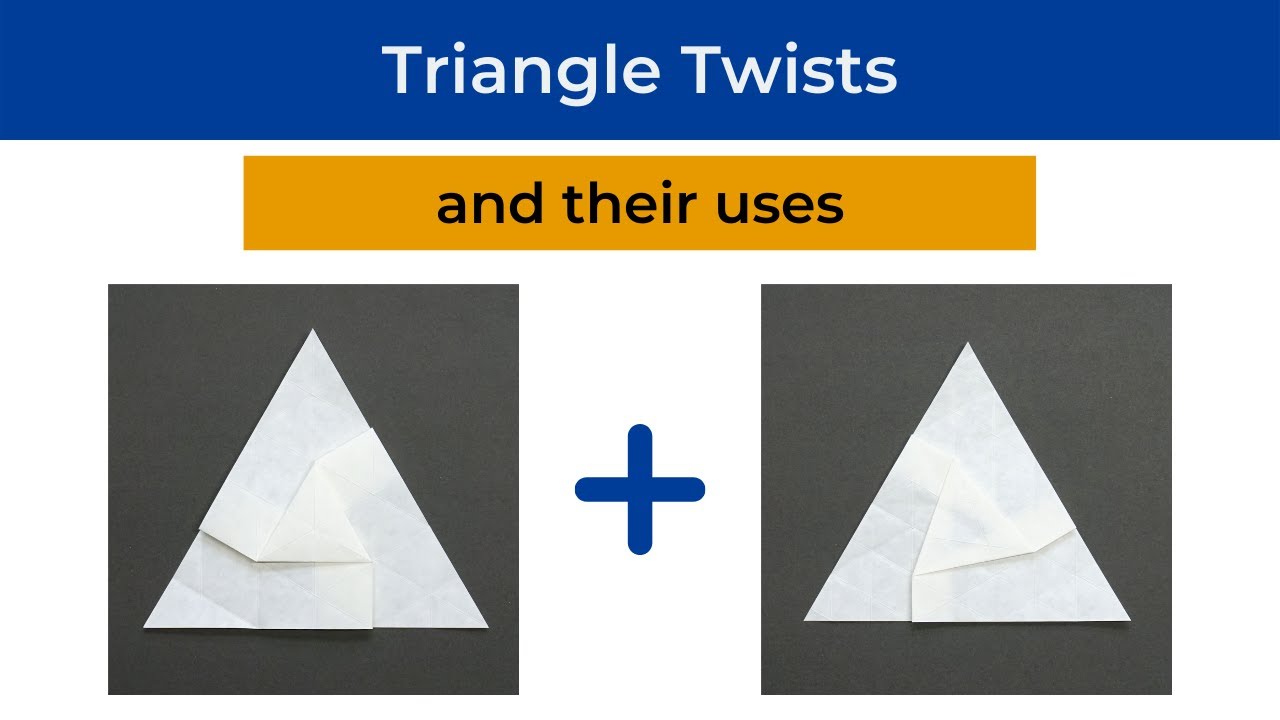 Triangle Twist tutorial for origami tessellations
