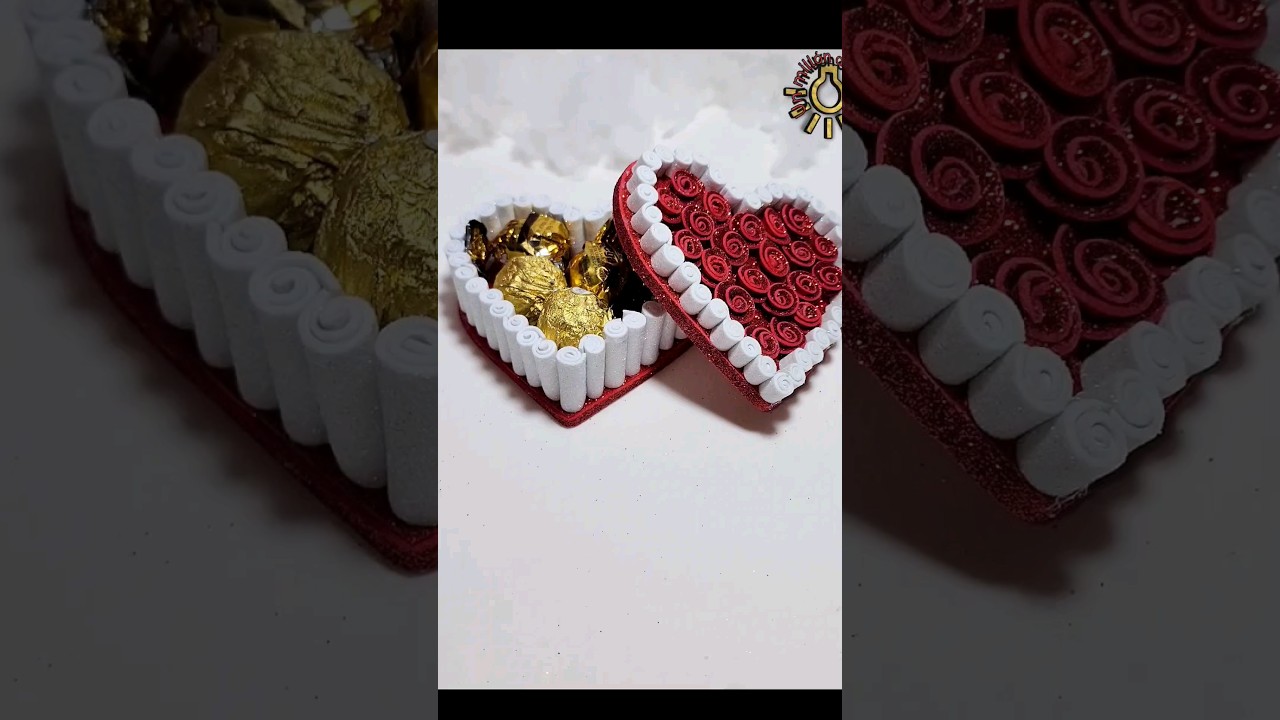 ❤️🎁manualidades de foami o goma eva (cajitas de regalo)❤️❤️🎁🎁 #manualidades #arts #craft