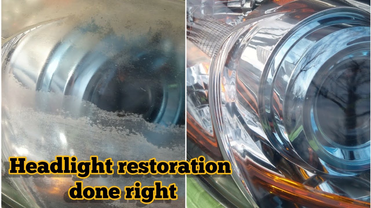 HEADLIGHT RESTORATION / Best mothod / DONE RIGHT