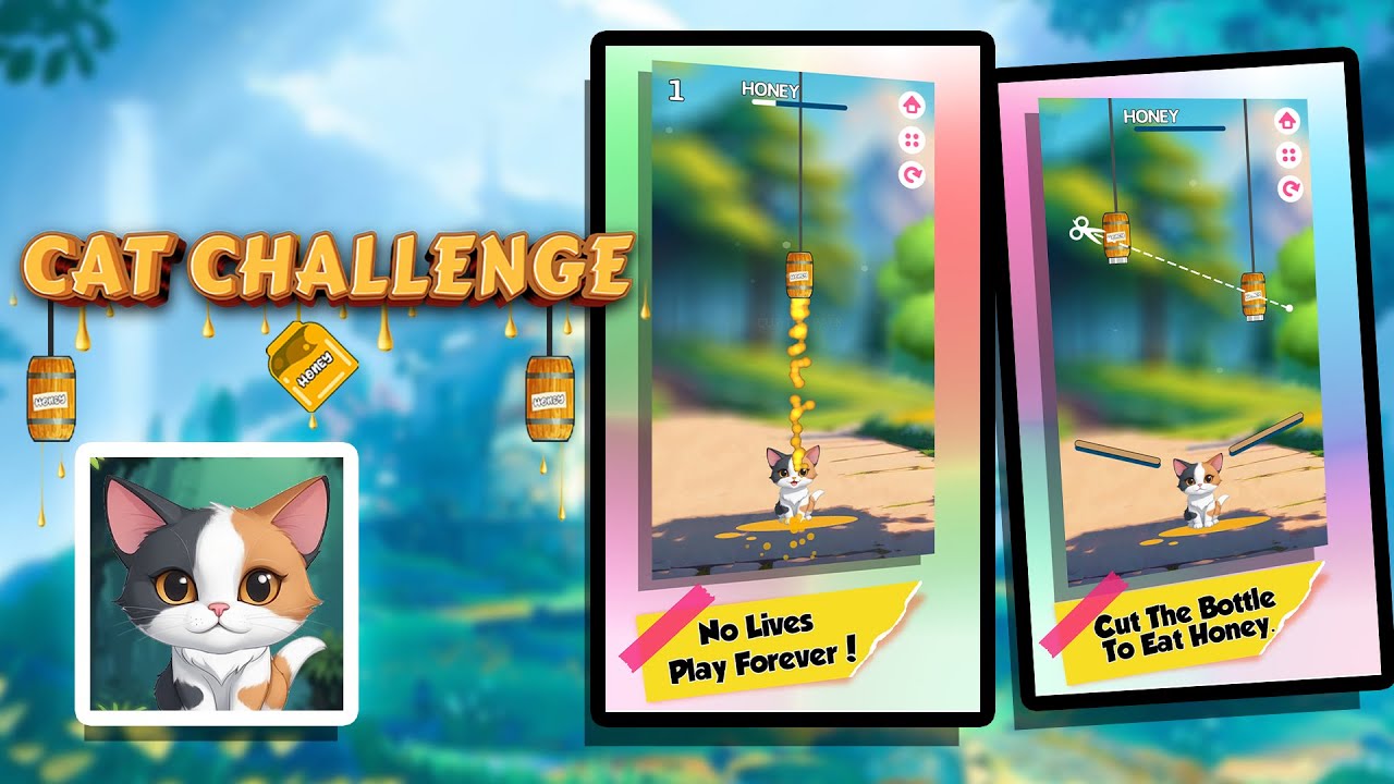 Cat Challenge || Construct 3 Game Template || Source code