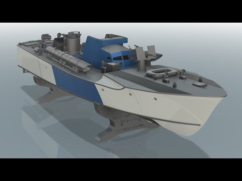 Vosper MTB 234 Torpedo Boat Scale Model - Hull by azoli - Thingiverse