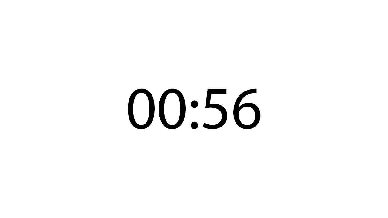 Professional 56 second timer