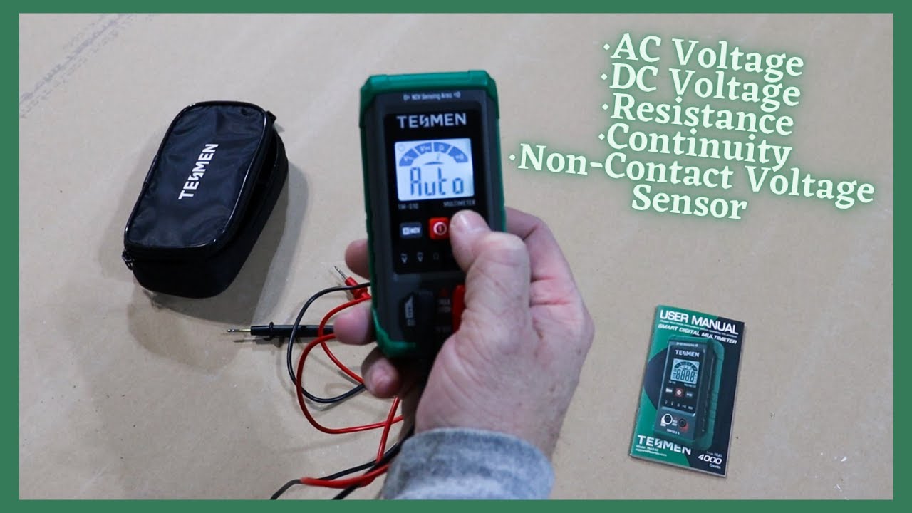 TESMEN TM-510 Multimeter | Automatic & Easy to Use for AC/DC Voltage, Resistance & Continuity