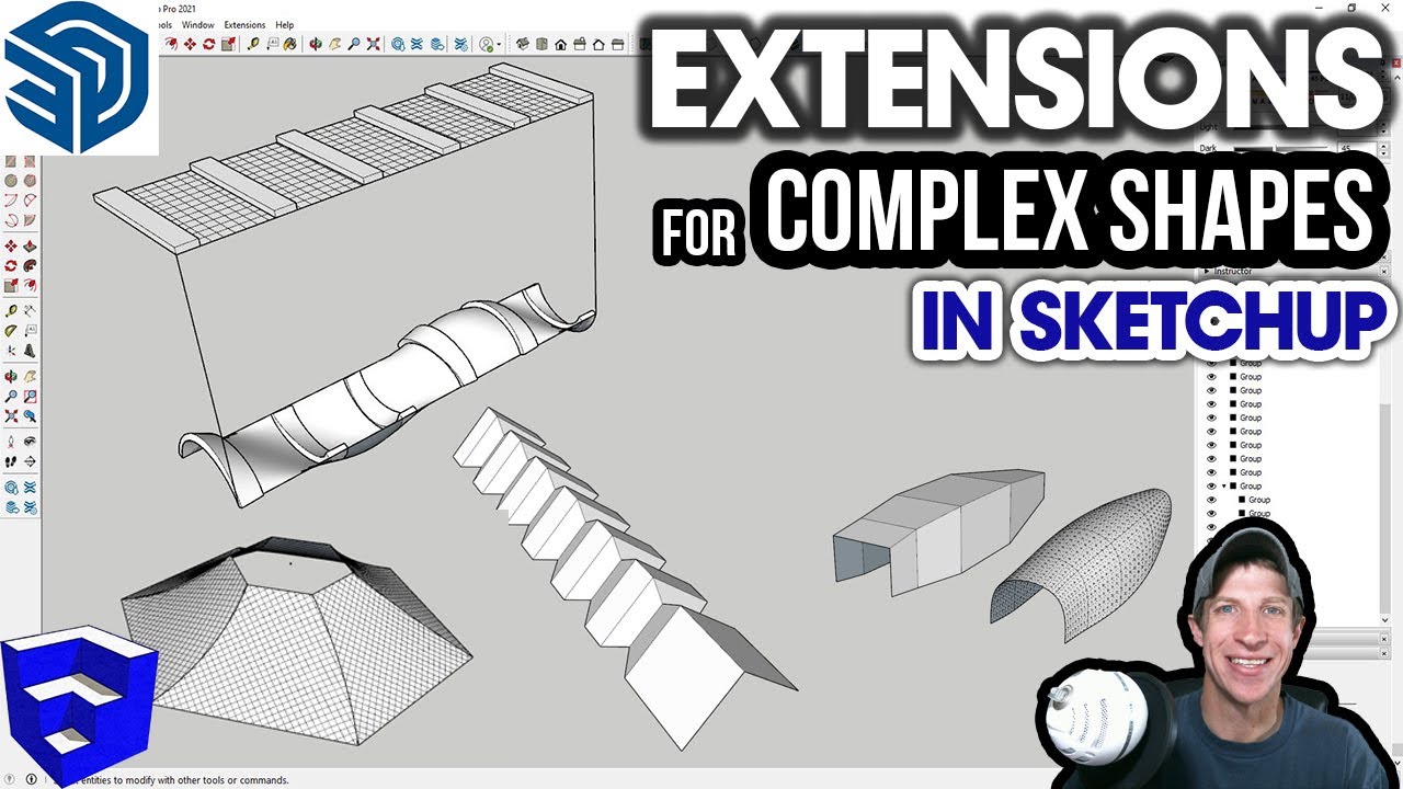 The 10 BEST EXTENSIONS for Complex Shape Modeling in SketchUp in 2021!