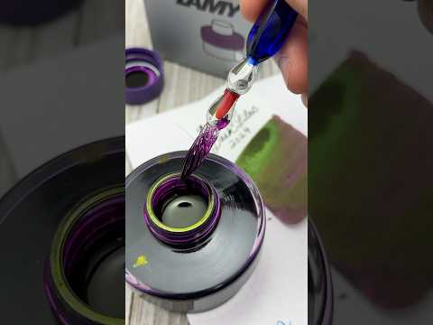 Lamy Dark Lilac fountain pen ink v. 2.0 #calligraphy #fountainpenink