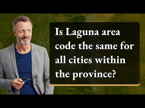 Is Laguna area code the same for all cities within the province?