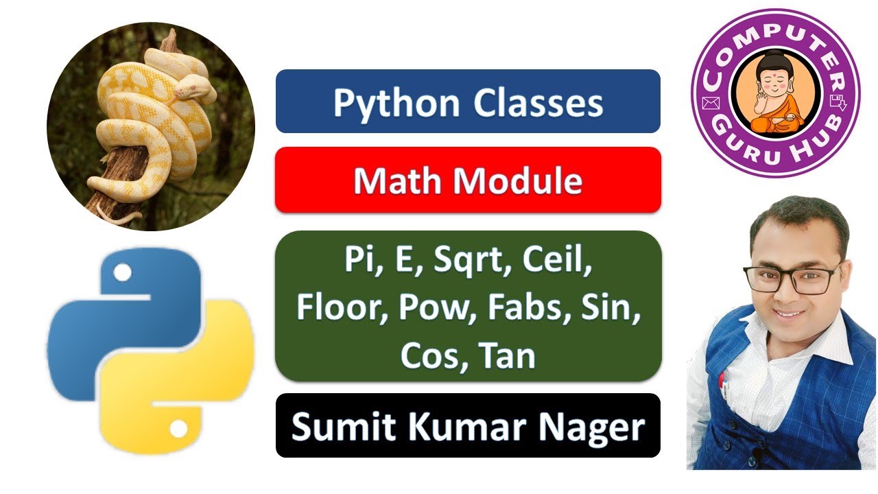 Python Math Module | Pyhton Math Library | Math Functions in Python with Practical Example