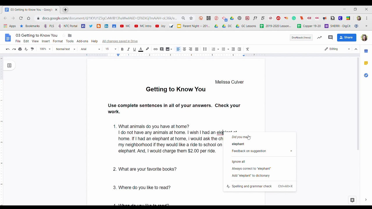 Google Docs  - Getting Started