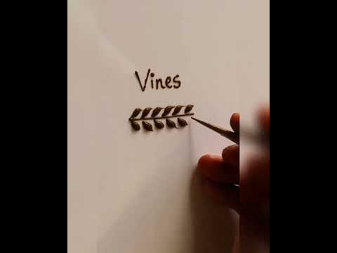 Vines / Henna basic elements #henna #vines #tutorial