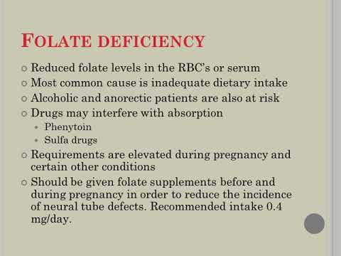 Macrocytic Anemia and Folate Deficiency