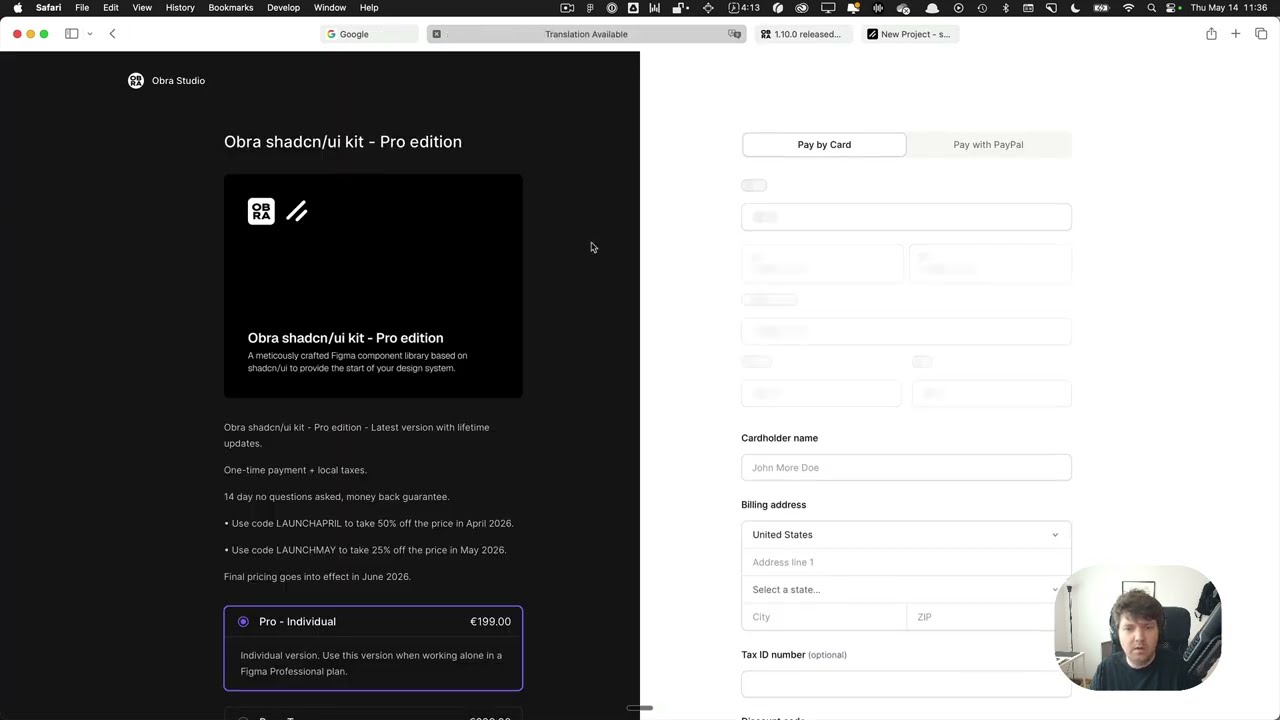 Obra shadcn/ui 1.10.0 - Release video