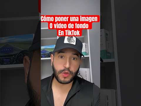 como poner una foto o video de fondo en TikTok. #tiktok #tiktokvideo #tiktokfondo