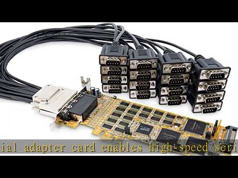 StarTech.com PCI Express Serial Card - 16 DB9 RS232 Ports - Low + Full Profile - Multiport Serial A