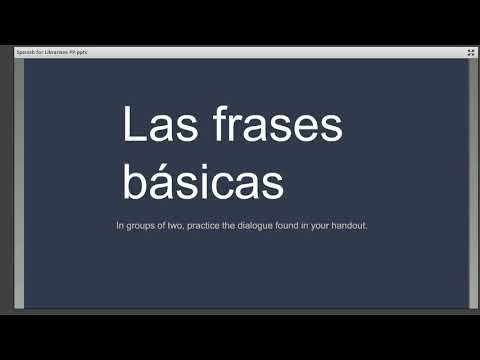 Spanish for Librarians