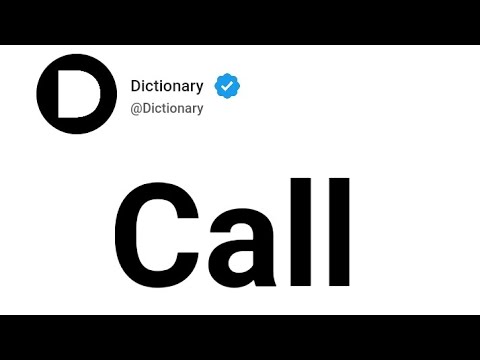 Call Meaning In English