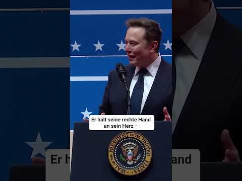 Elon Musk irritiert mit Geste vor Trump-Anhängern #shorts