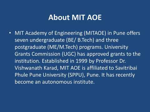 Civil engineering at MIT Academy of Engineering