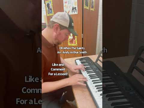 Oh when the Saints go marching in arranged by Andy Arthur Smith piano keyboard 