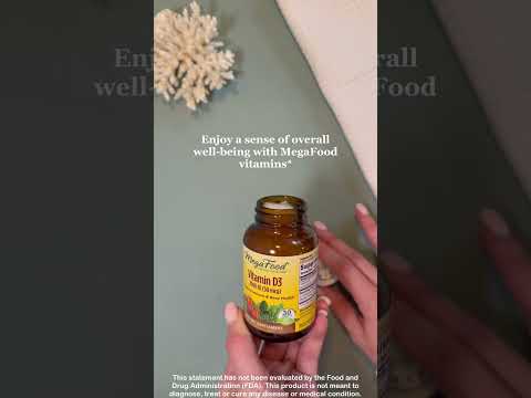 MegaFood Vitamin D3 2000 IU (50 mcg) - 30 Tablets #shorts