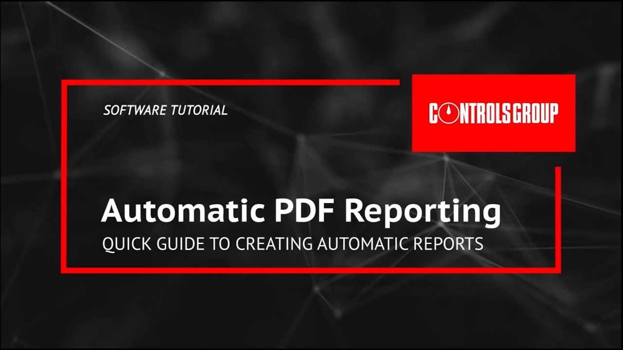 Standard Tests, Automatic PDF Reporting — CONTROLS | CONTROLS Group