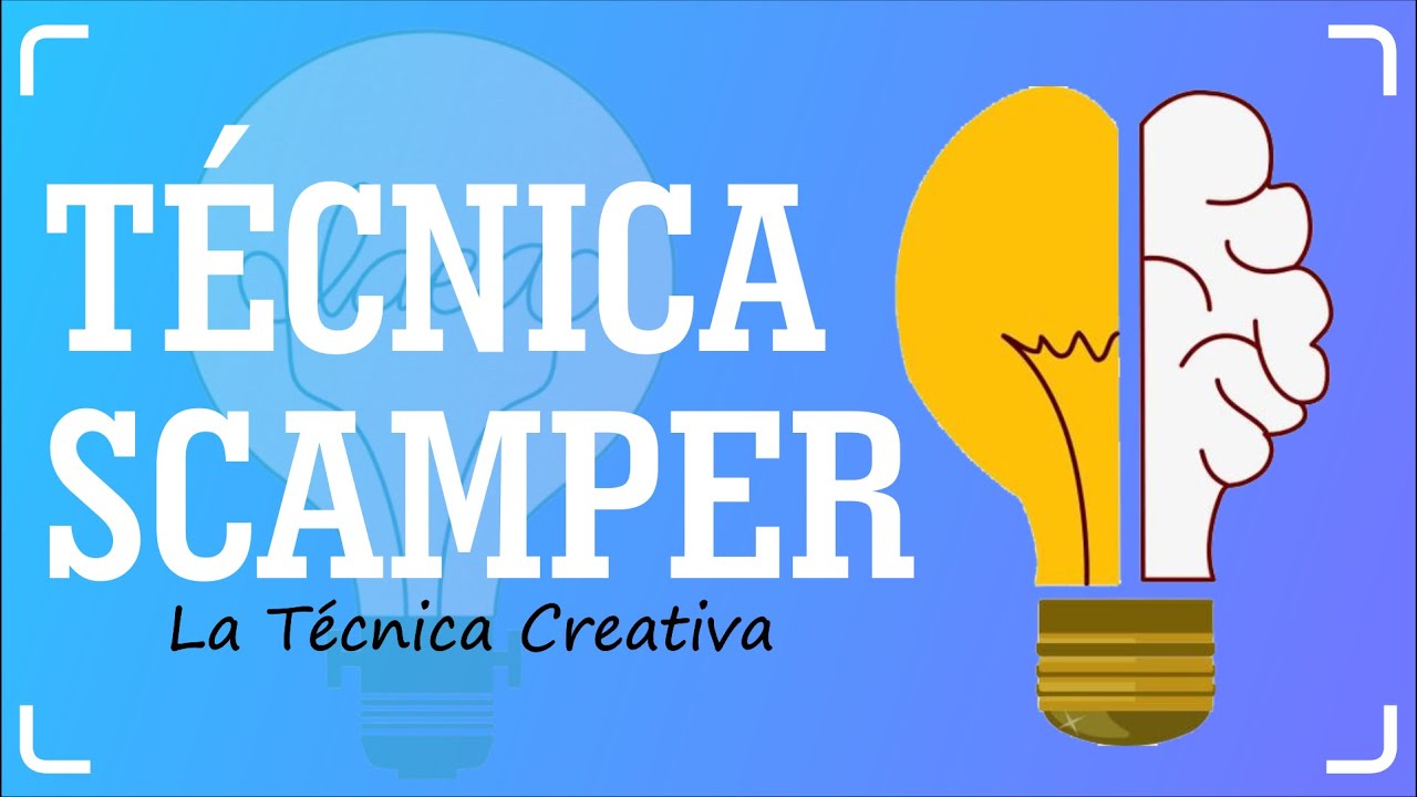 TECNICA DESIGN THINKING: IDEAR - SCAMPER