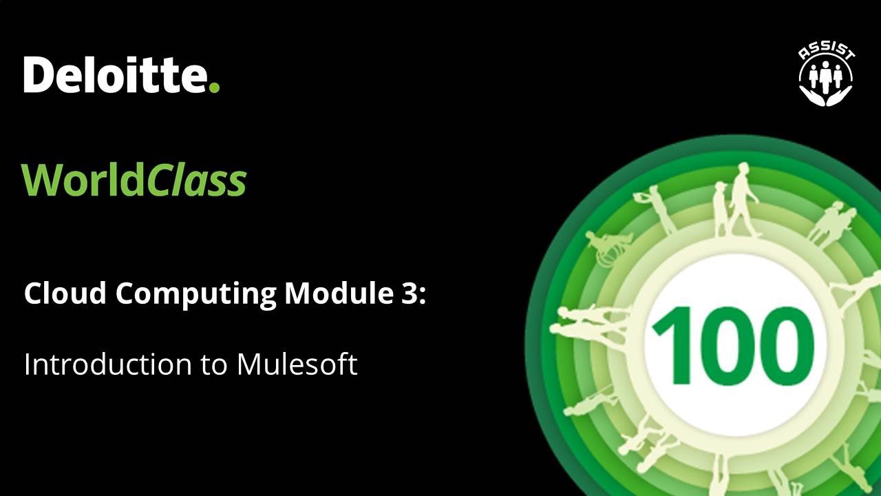 Cloud Computing Module 3: Introduction to Mulesoft