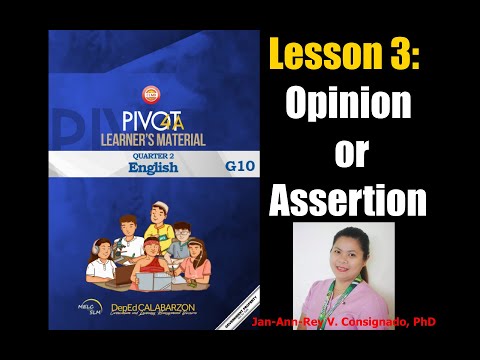 Opinion or Assertion | English 10