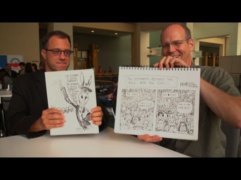 Political Cartoonists Face Off in Drawing Duel at DNC