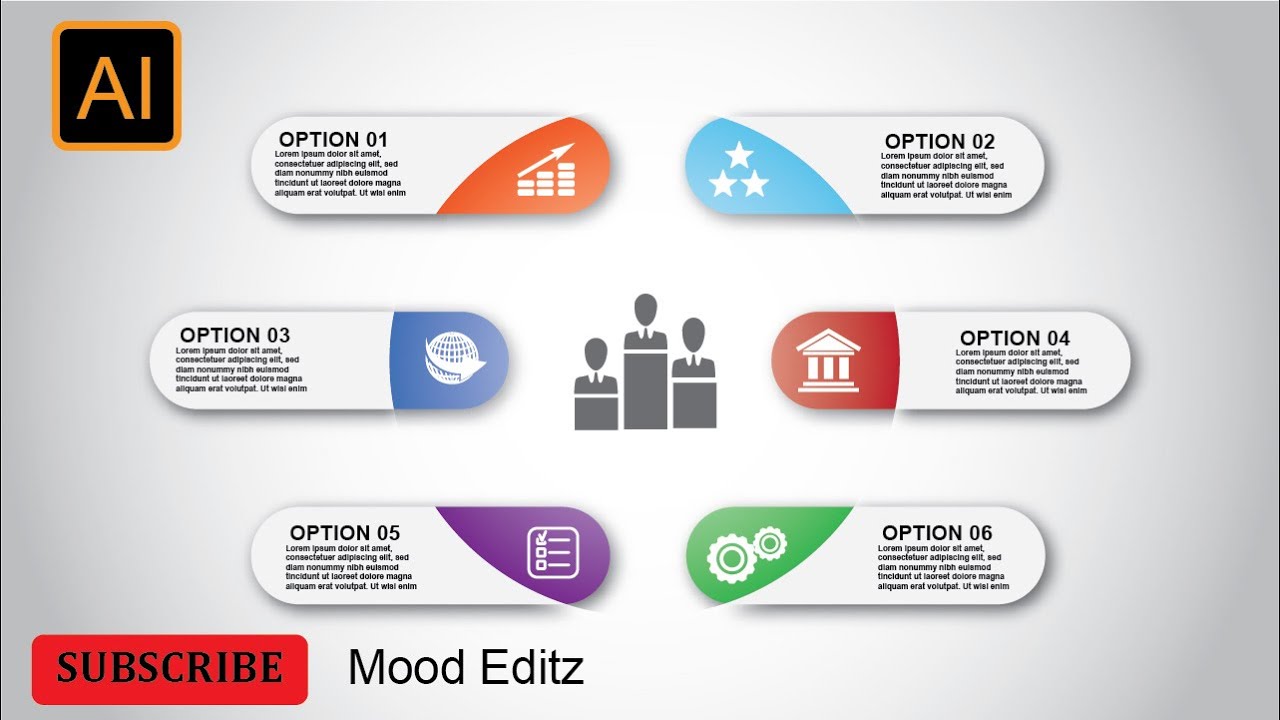 Business Timeline infographics design Vector Illustrator Tutorial | Adobe Illustrator | Mood Editz
