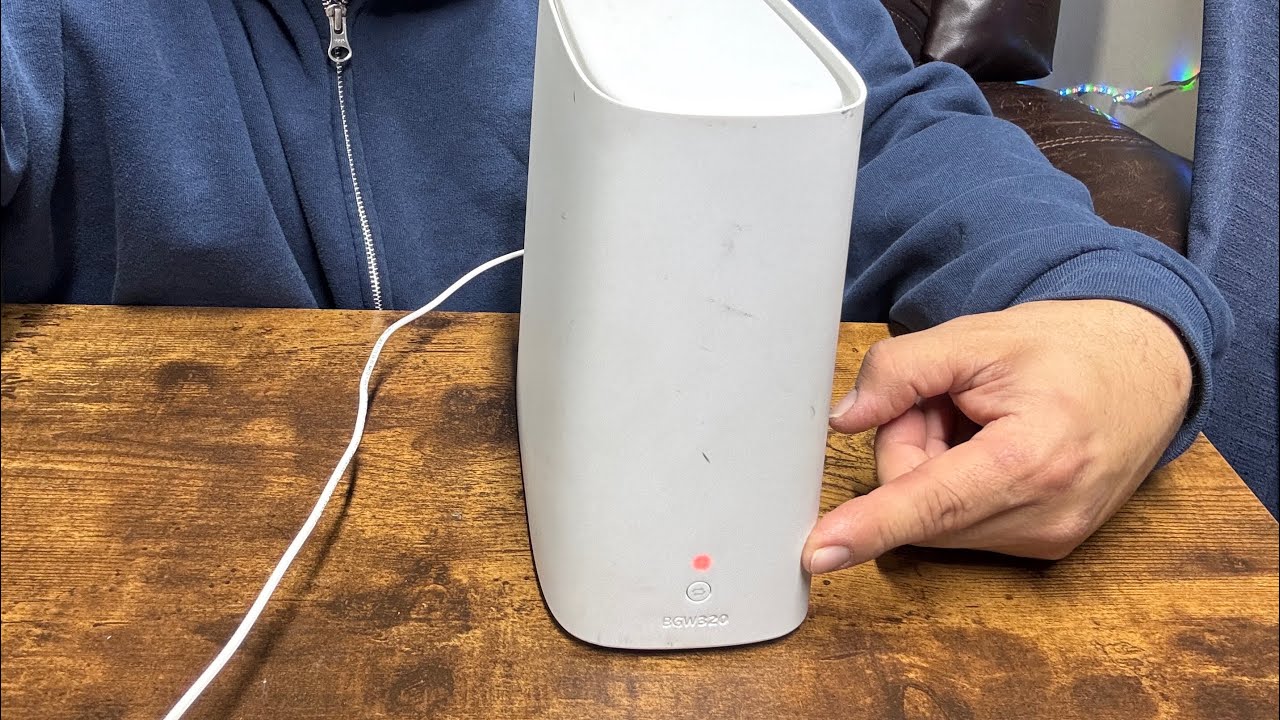 How to repair troubleshoot a red blinking ￼ light BGW320 ￼fiber Internet connected no Internet ￼