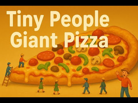 "Tiny People Giant Pizza" Animated fun for Kids In English | Tales By RA