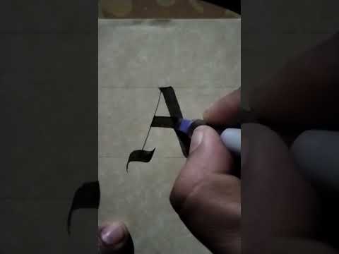 letra Gótica, A.