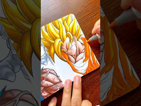 [ASMR] Drawing Goku Super Saiyan 2 - Dragon Ball Z | WyRich #asmr #satisfyingvideos