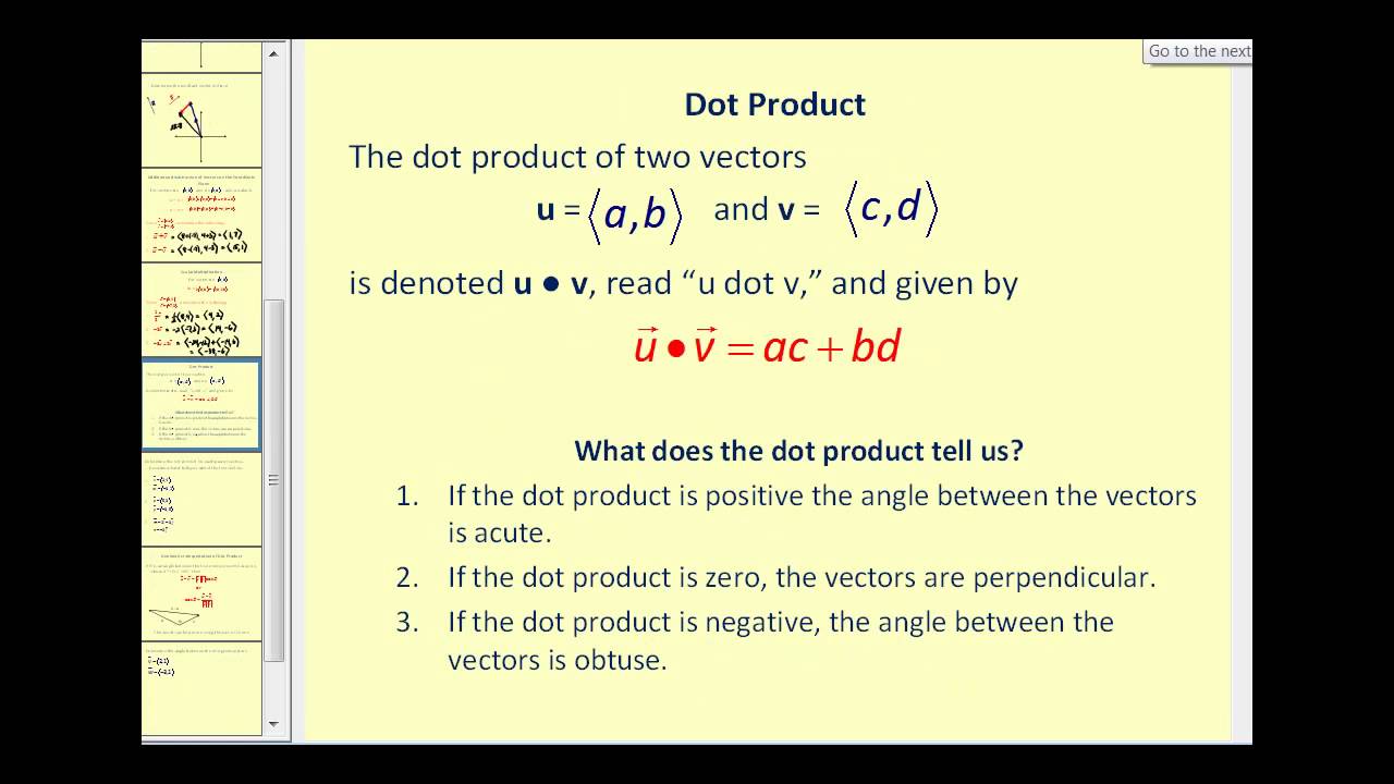 Vector Operations (2D)